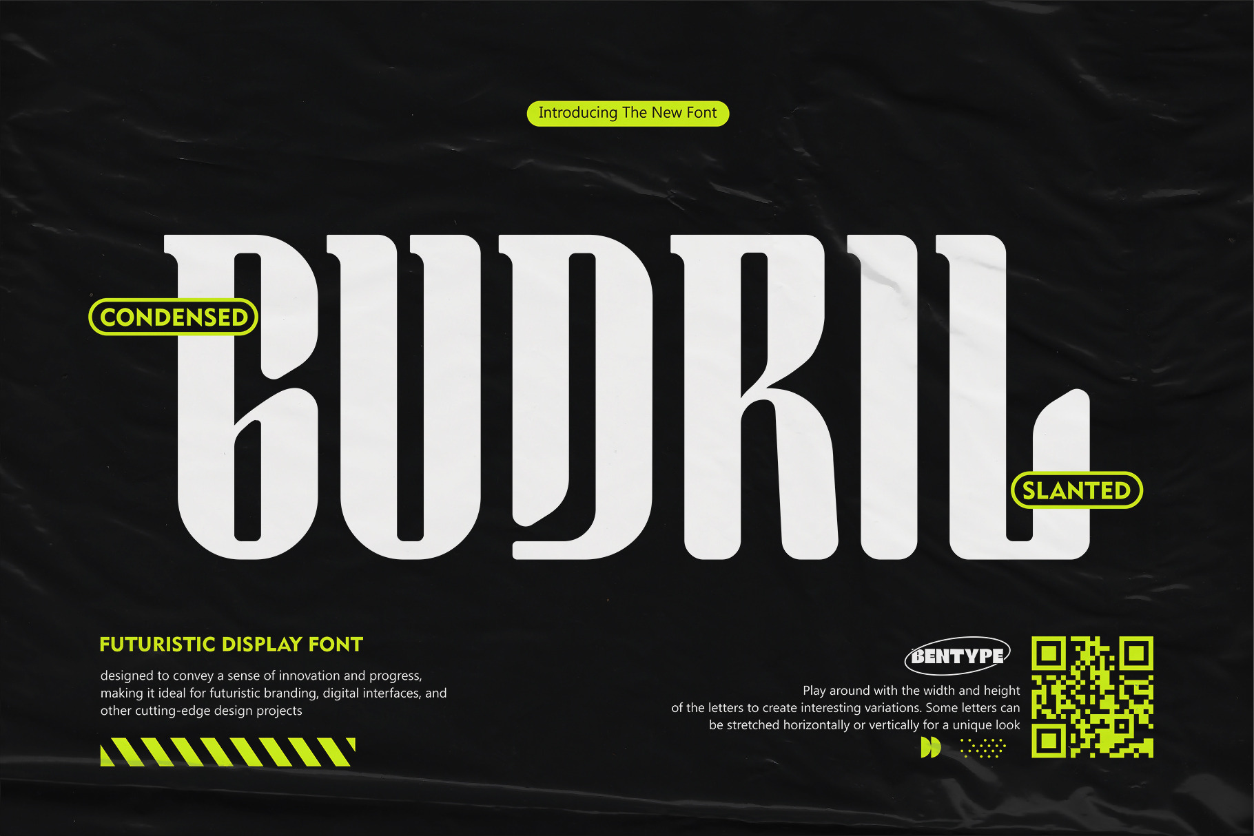 Gudwil - Futuristic Display font, a Sans Serif Font by Bentype Studio ...