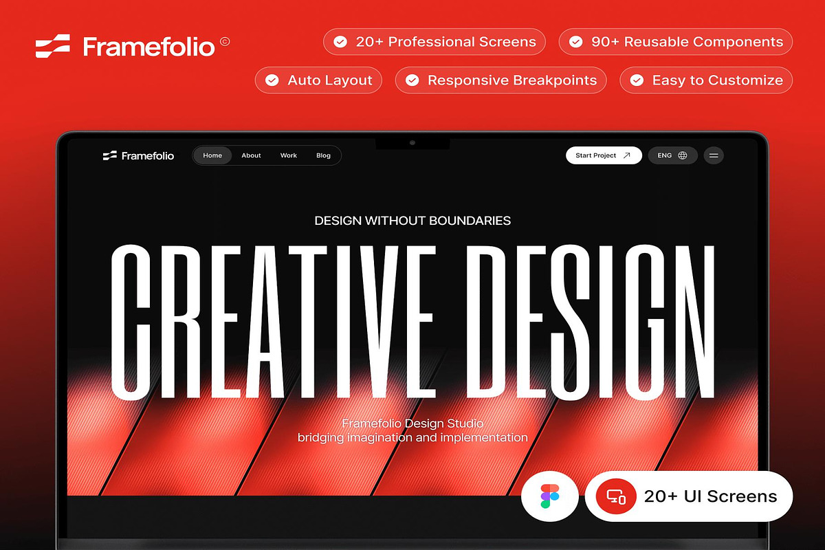 Framefolio - Digital Agency Website