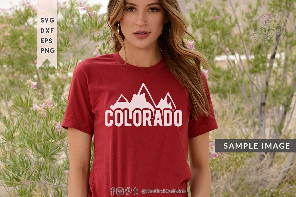 Colorado SVG DXF EPS PNG, an Illustration by TheBlackCatPrints