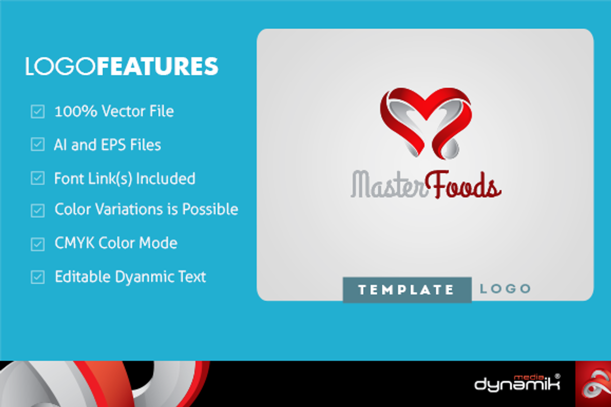 Master Food - Logo Template, a Branding & Logo Template by DynamikMedia