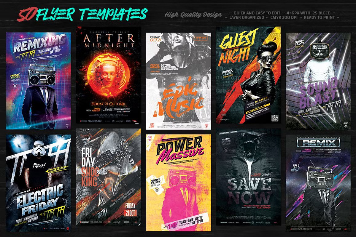 Flyer Templates & Model Stock Bundle