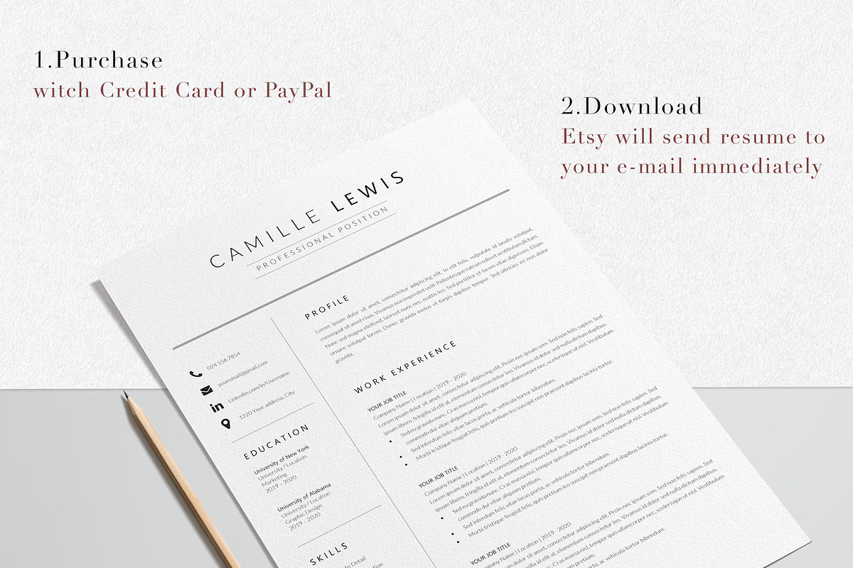 Professional Resume Design Template, a Resume Template by LucaTheme