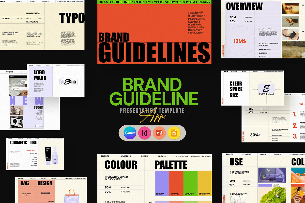 Branding Guideline Template, a Presentation Template by Studio Industry