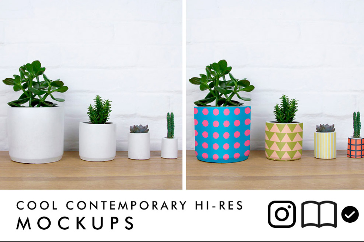 Planter / plant pot mockup, a Mockup by Albaquirky