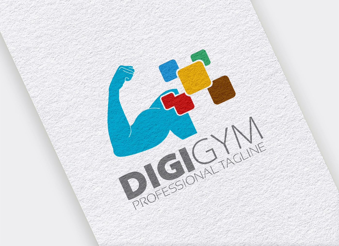 Digital GYM Logo, a Branding & Logo Template by essegraphic