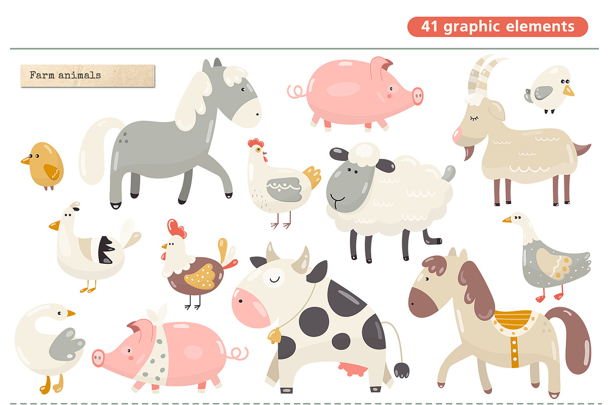 Farm Animals Prints and Patterns