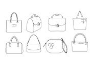 Line bags vector set, a Graphic by Svetlana Voloshina