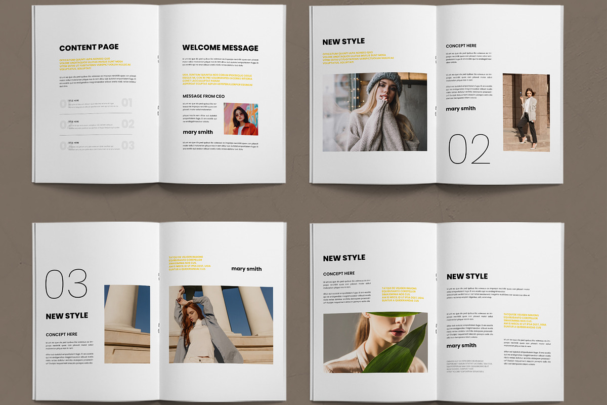 Minimal Fashion Magazine Template