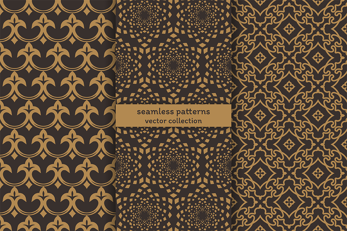 Set of seamless patterns, a Pattern Graphic by pattern shop