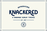Knackered Font, a Sans Serif Font by Zach Terrell Design | Creative Market