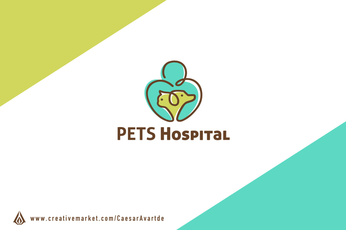 Pets Hospital Logo Template, a Branding & Logo Template by Avartde Creative