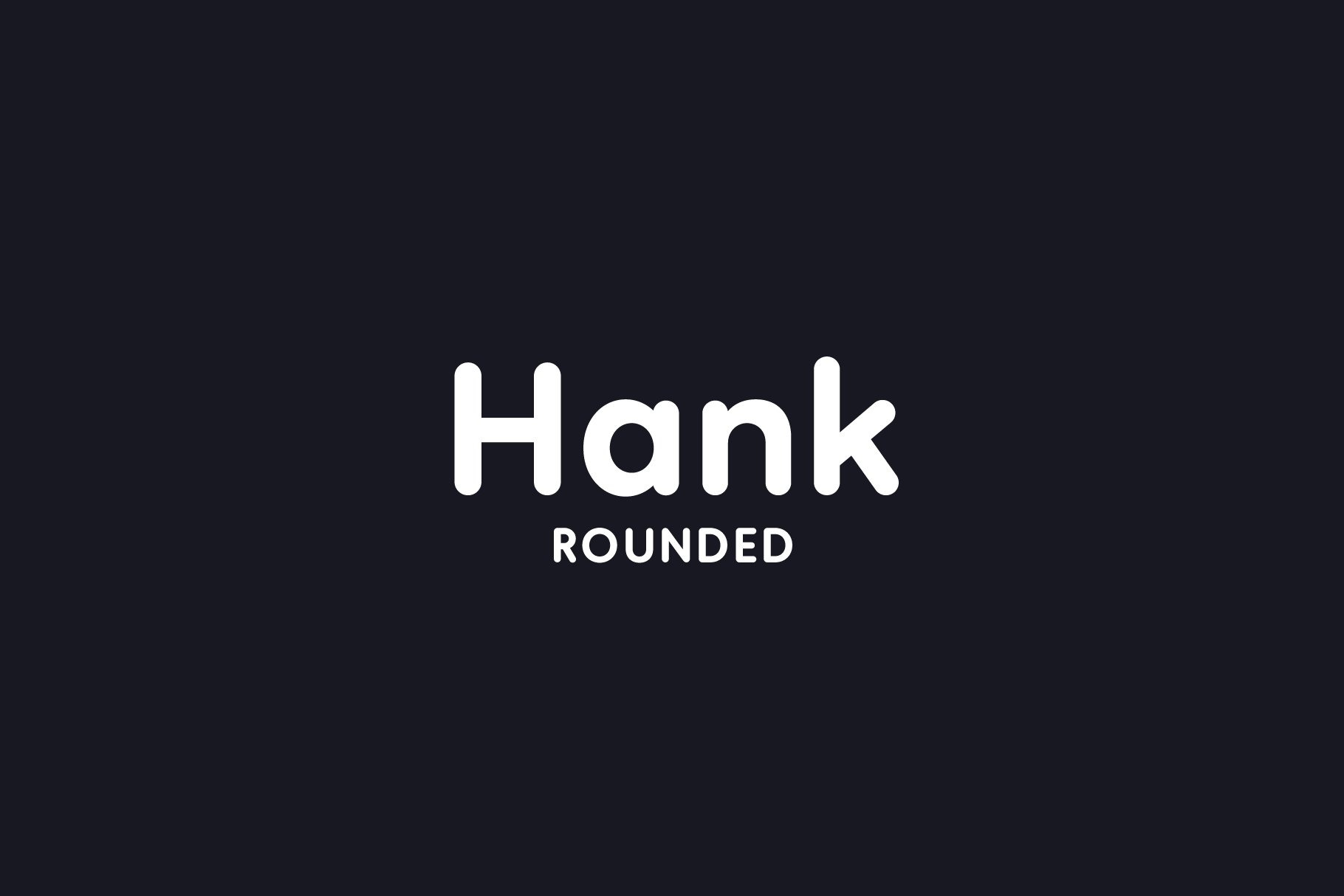 Hank Rounded - Bold, a Sans Serif Font by Reghardt