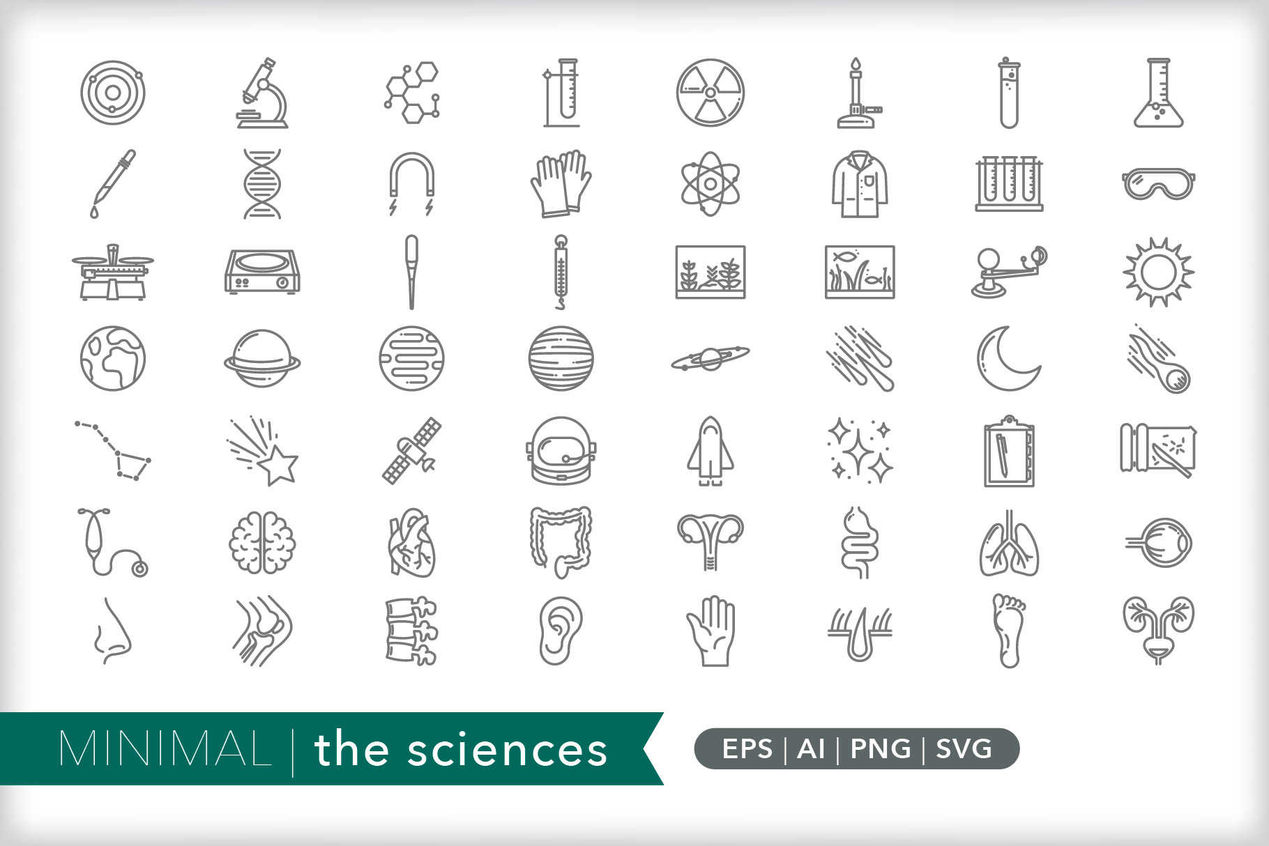 Minimal the sciences icons, an Outline Icon by Picture Window