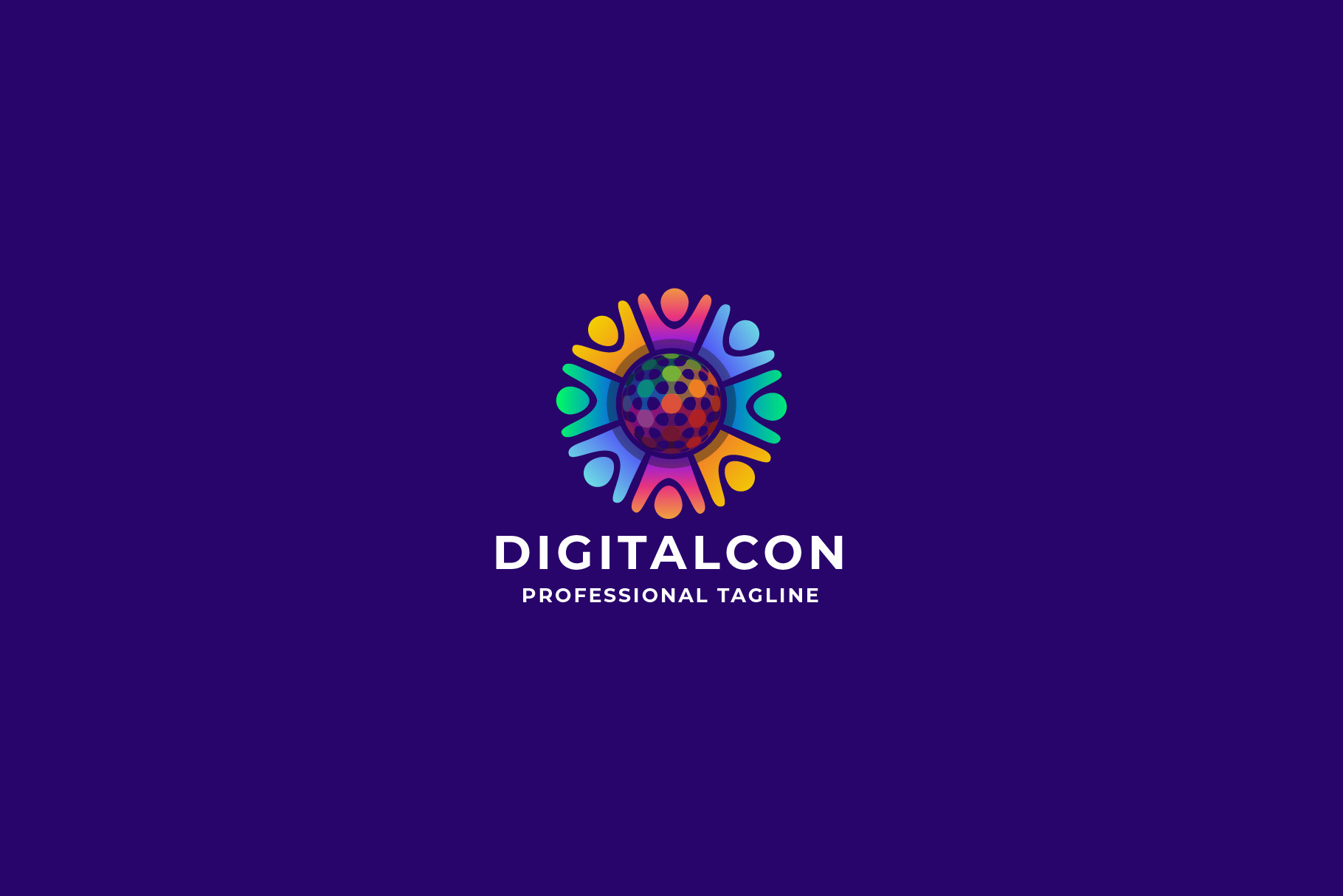 Digital Connecting Logo, a Branding & Logo Template by Design_Planet