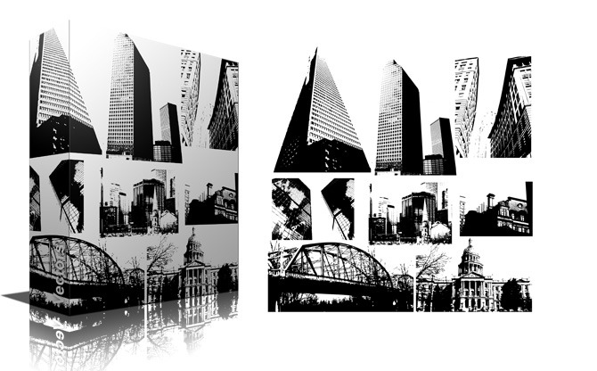 Traced Buildings, an Illustration by TrueMitra Designs | Creative Market