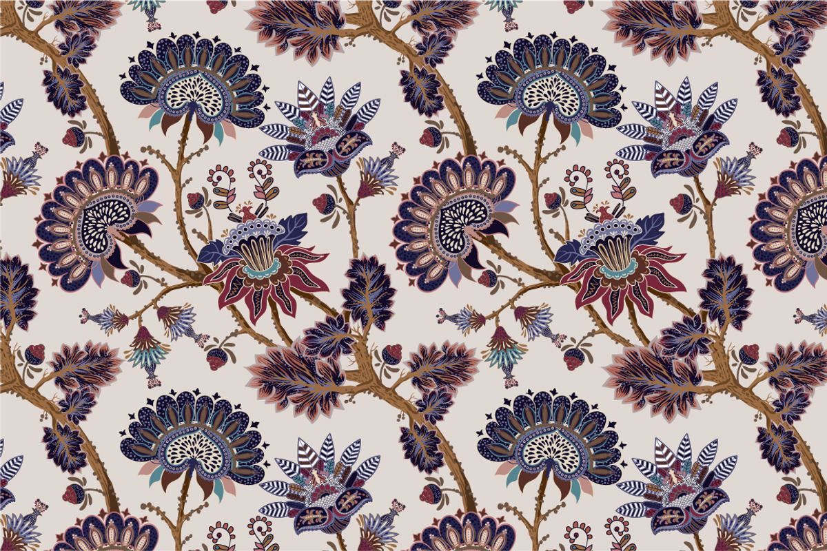 Ethnic Floral Pattern, a Pattern Graphic by Sunny_Lion