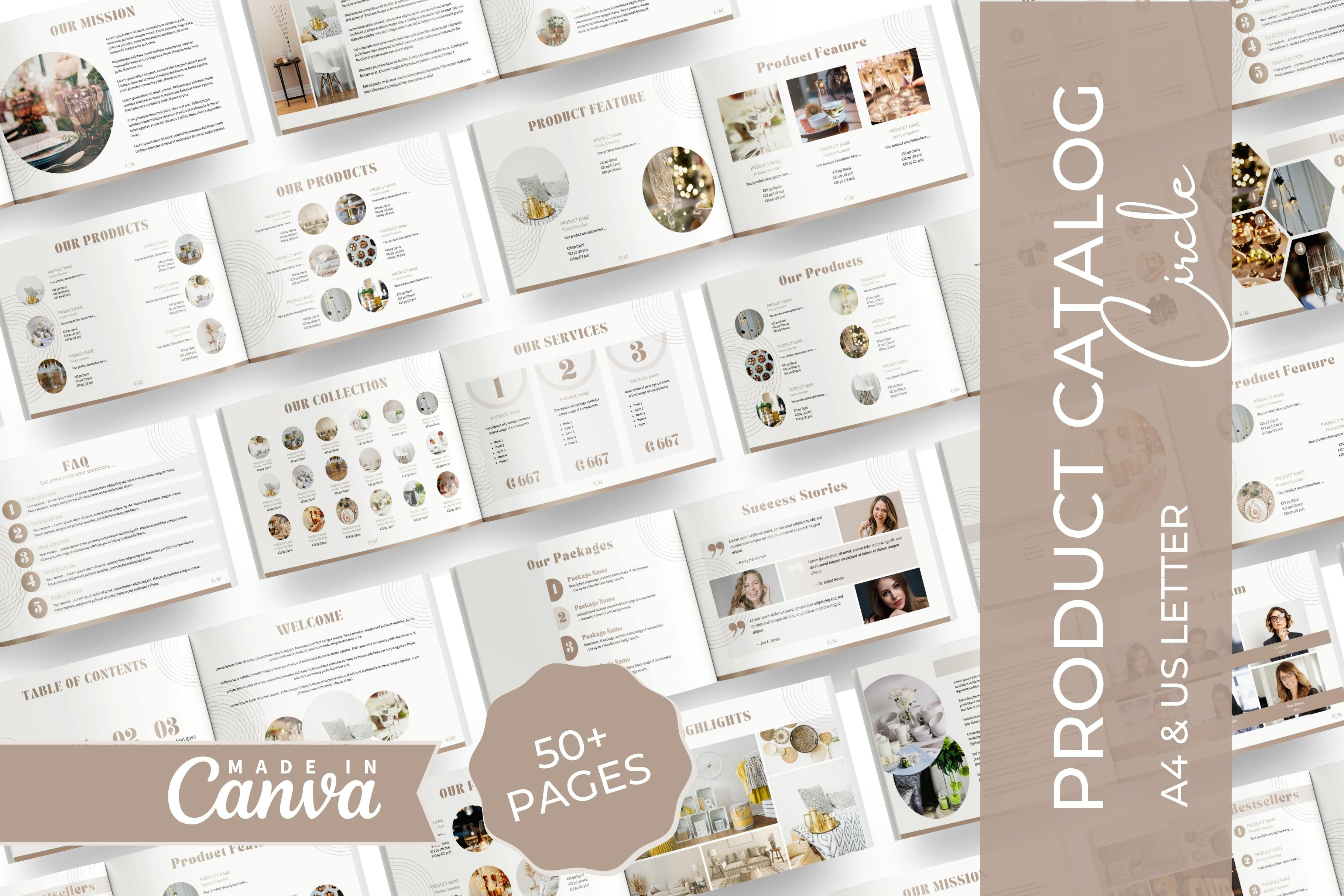 Product Catalog Template for Canva