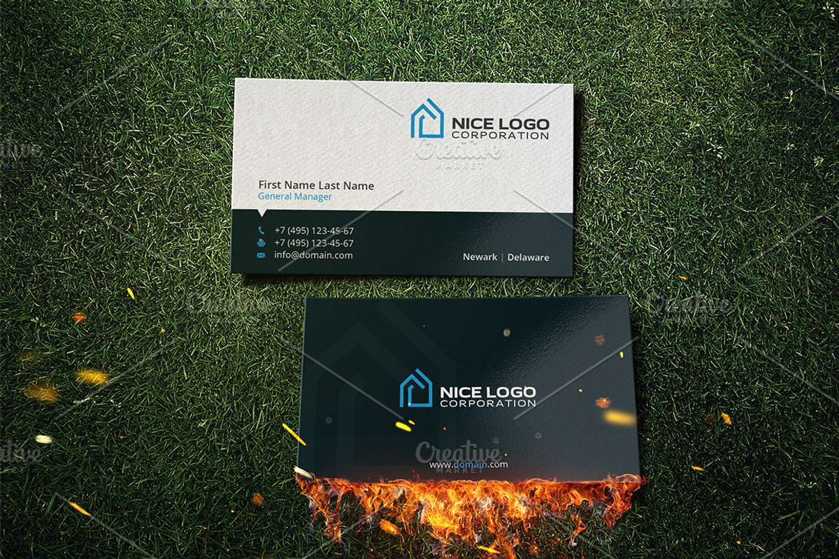 house business card, a Business Card Template by Indigo Graphic Shop