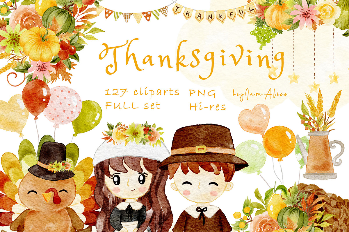 Autumn Thanksgiving clipart