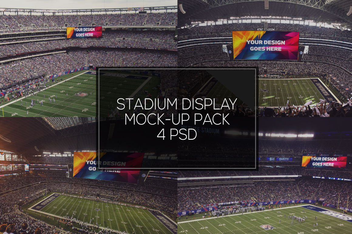NFL Stadium Display Mock-up Pack #3, a Mockup by vraiana