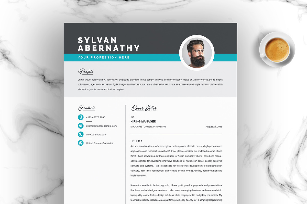 Clean CV / Word Resume Template, a Resume Template by ResumeInventor