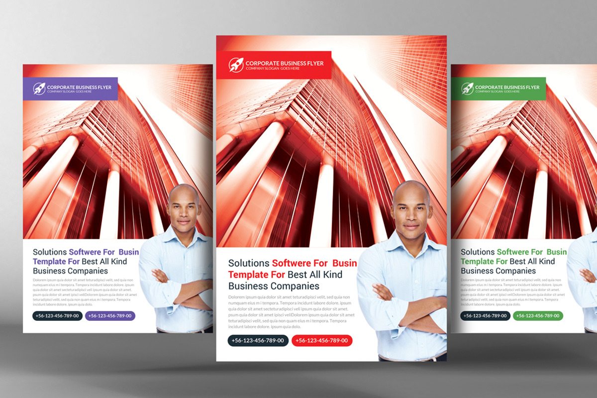 7 Business Analyst Flyers Bundle, a Flyer Template by graphicforest