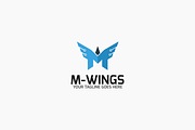 M-Wings Logo | Branding & Logo Templates ~ Creative Market