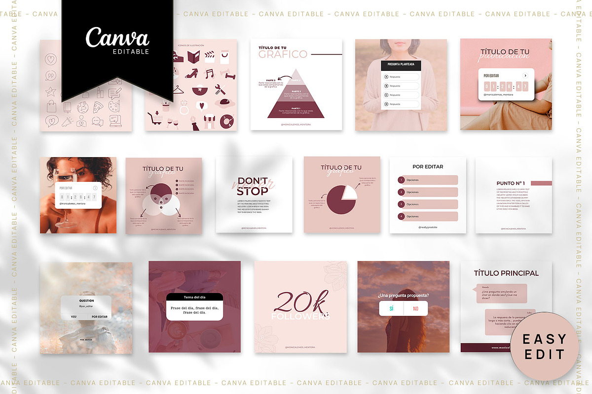 CANVA Bundle Instagram PACK Template