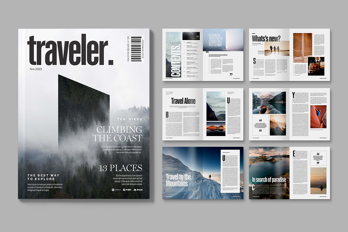 Magazine Template, a Magazine Template by BrandPacks