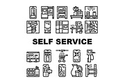 Self Service Buying Collection Icons, an Industrial Photo by pikepicture