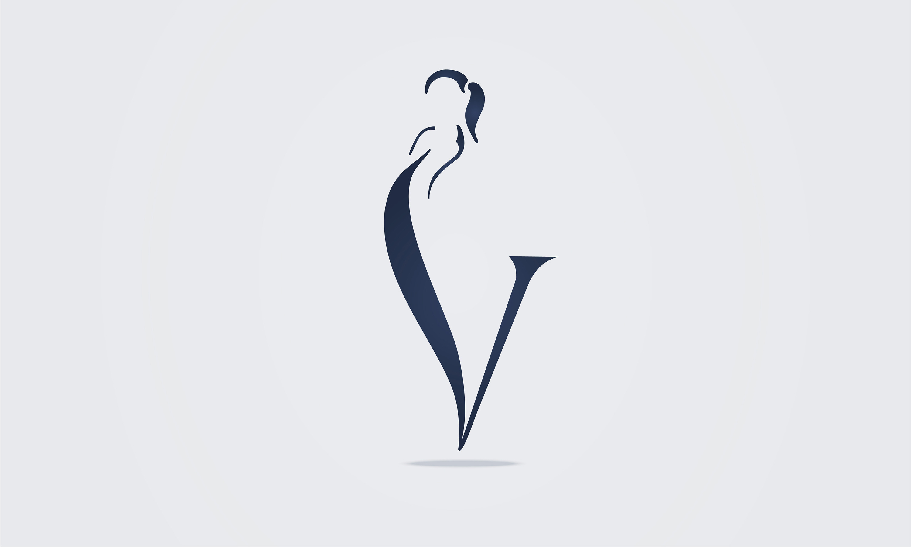 V initial logo for lady beauty salon, a Branding & Logo Template by ...