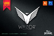 WAZOR Logo Template, a Branding & Logo Template by Micro Designs