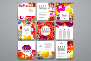 Colourful Card Templates, a Card Template by Palau | Creative Market