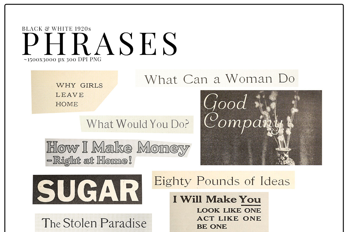 1920s Vintage Collage Pack, an Object Graphic by Kaleriia
