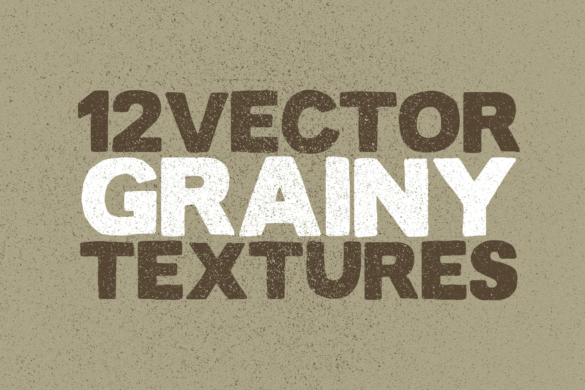 12 Vector Grainy Textures, a Texture Graphic by SmartDesigns