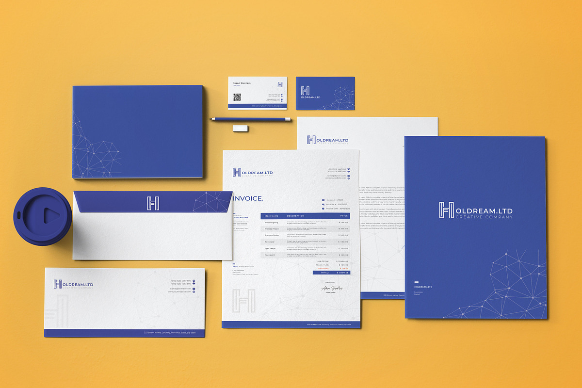 Corporate stationery, a Stationery Template by UX-group