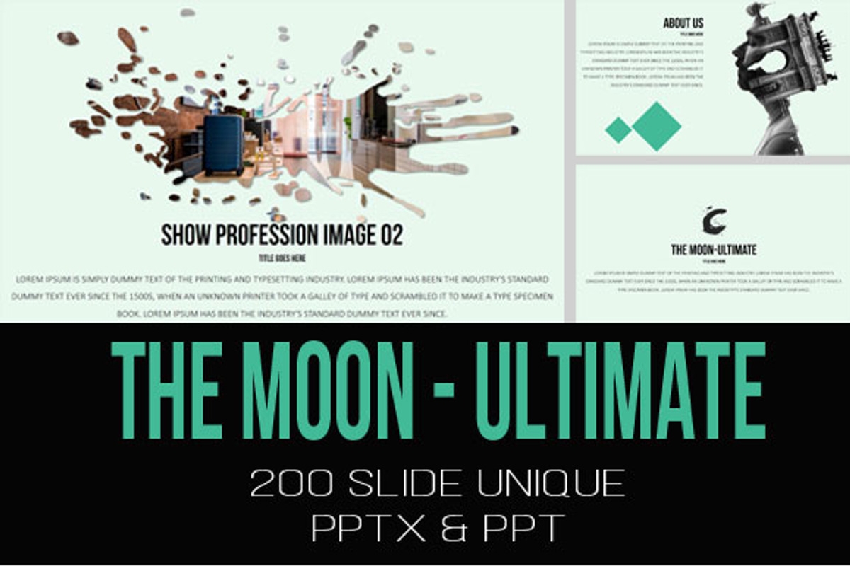 The Moon Powerpoint Presentation, a Presentation Template by SlideBester
