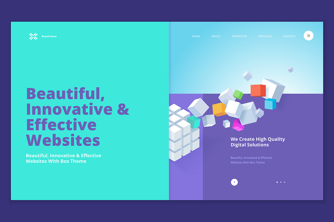 Creative website template design, a Templates & Theme by PureSolution