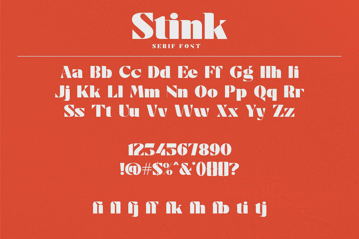 Stink / Bold Serif Font
