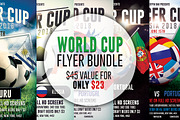 Football World Cup Flyer Bundle, a Flyer Template by Hotpin