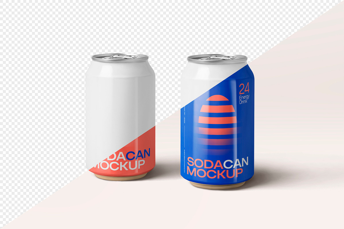 Soda Can Mockup, a Product Mockup by MockupCraft