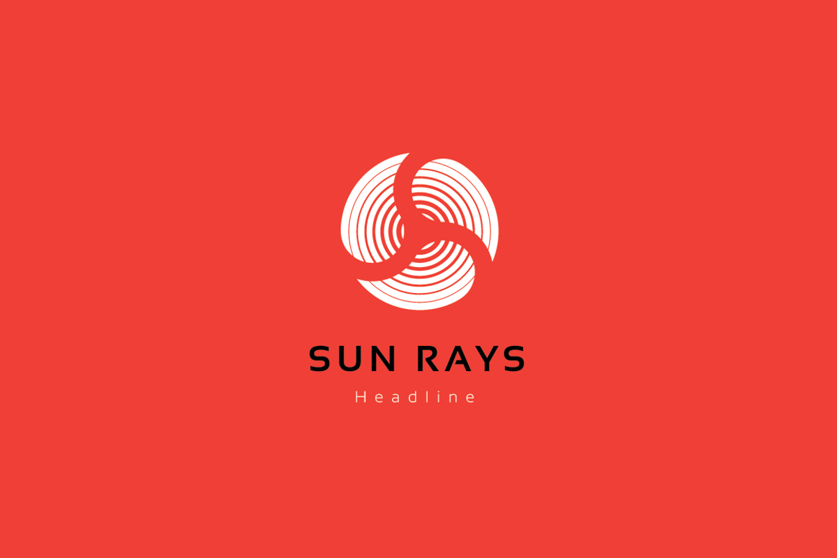Sun rays logo., a Branding & Logo Template by Anton Akhmatov