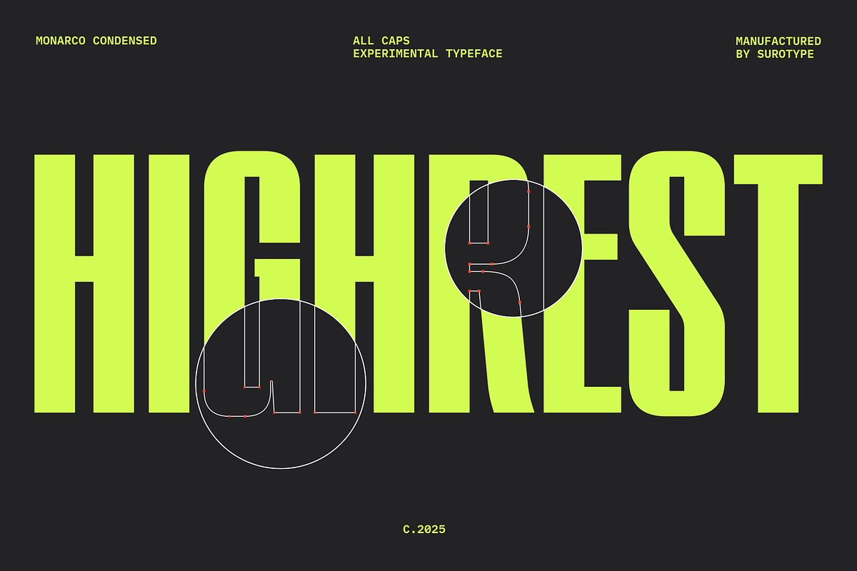 Monarco Condensed - Brutalist Font