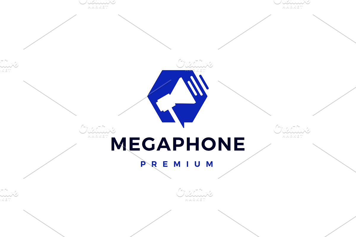 megaphone hand speaker portable logo, a Branding & Logo Template by ...