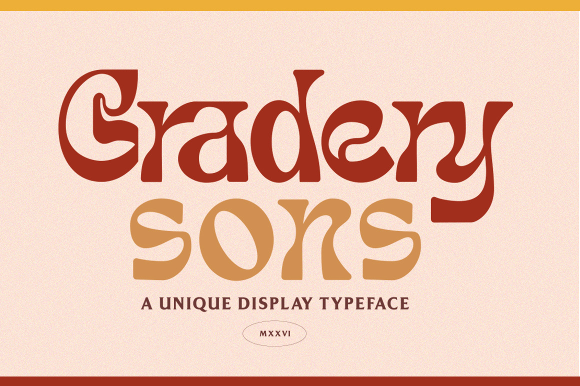 Gradery Sons - Psychedelic Font | Creative Market