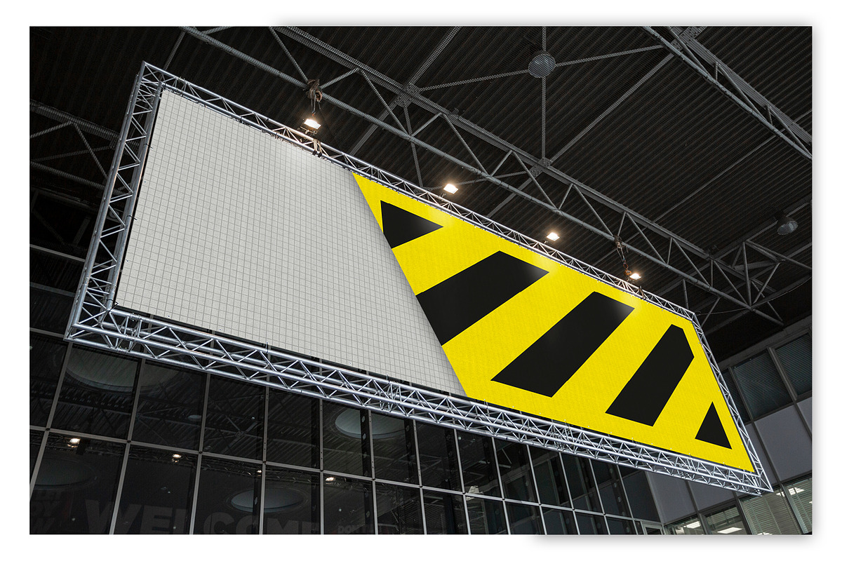 Event Frame Banner Mockup, a Print Template by HAZARD MOCKUPS