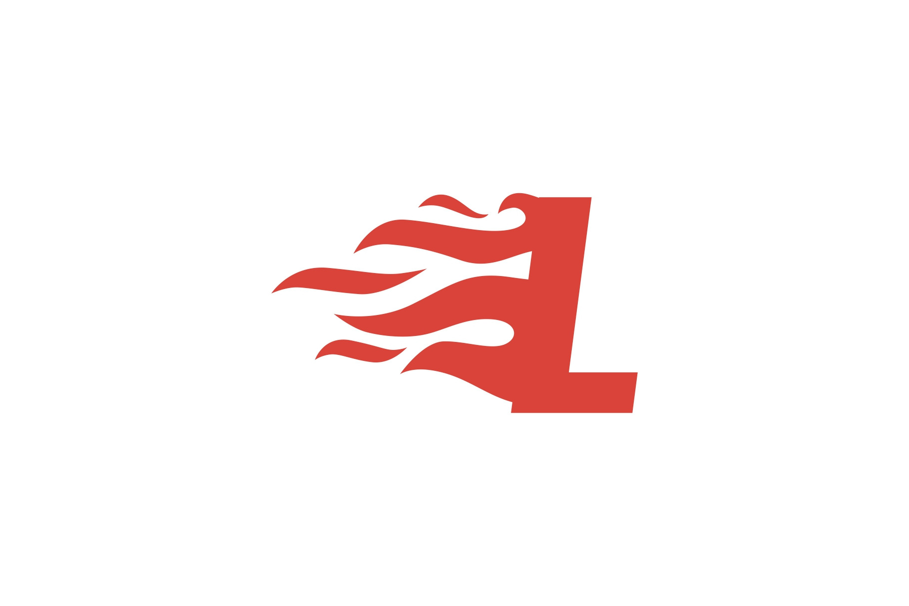 l letter fire flame hot uppercase, a Branding & Logo Template by VSTRD ...