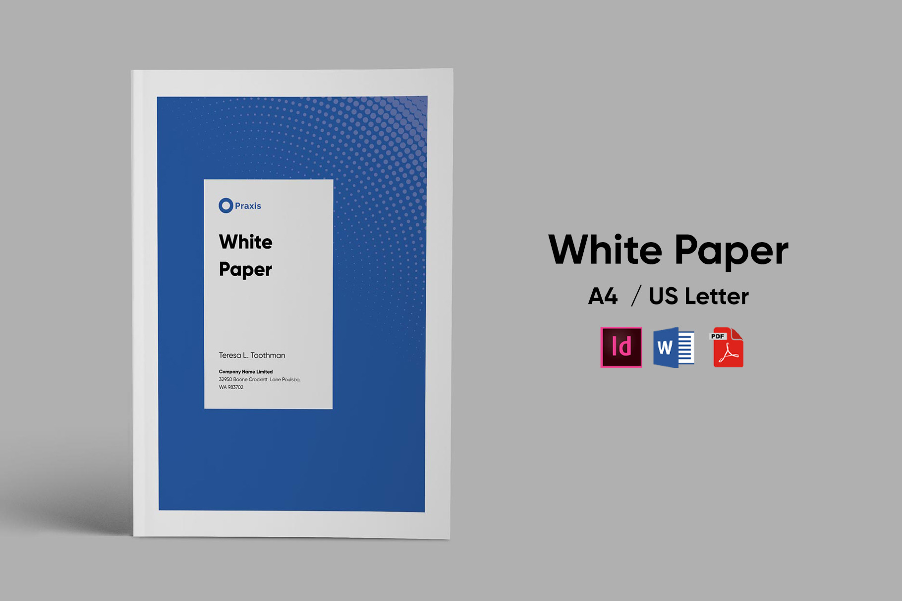 White Paper Template Word, a Brochure Template by azadcsstune