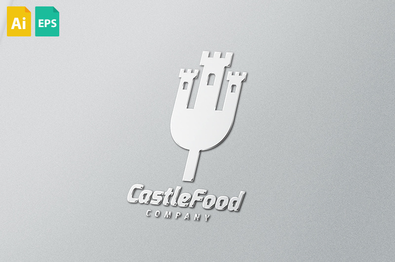 Castle Food Logo, a Branding & Logo Template by Schneider Design Store