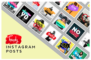 Trendy Instagram Posts Templates, a Social Media Template by Designova®